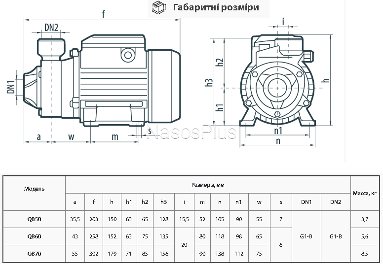 Вихревой насос QB60 - купить Вихревые насосы NPO насосы плюс ...